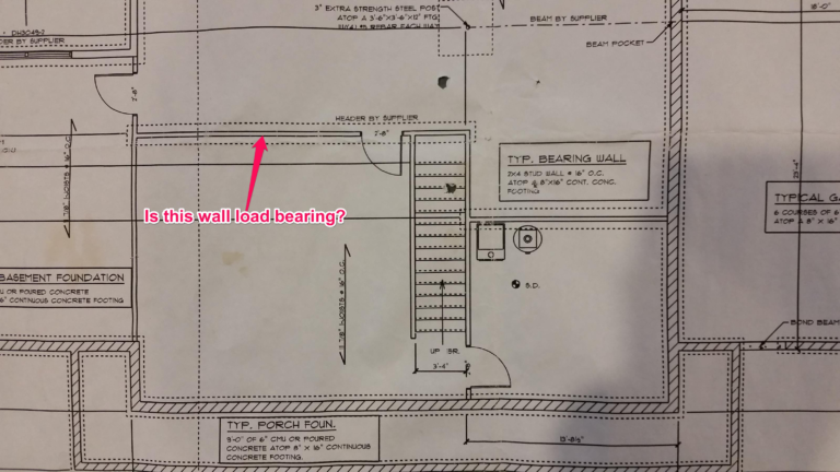How to Identify Load Bearing Walls on Blueprints